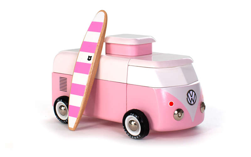 Candylab Toys VW Beach Bus in Pink | VW Bus aus Holz